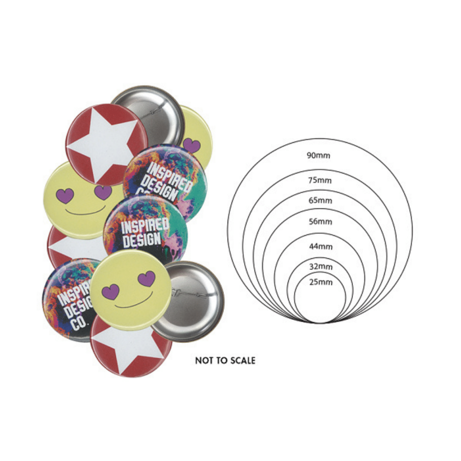 Button Badge 44mm - EziTag
