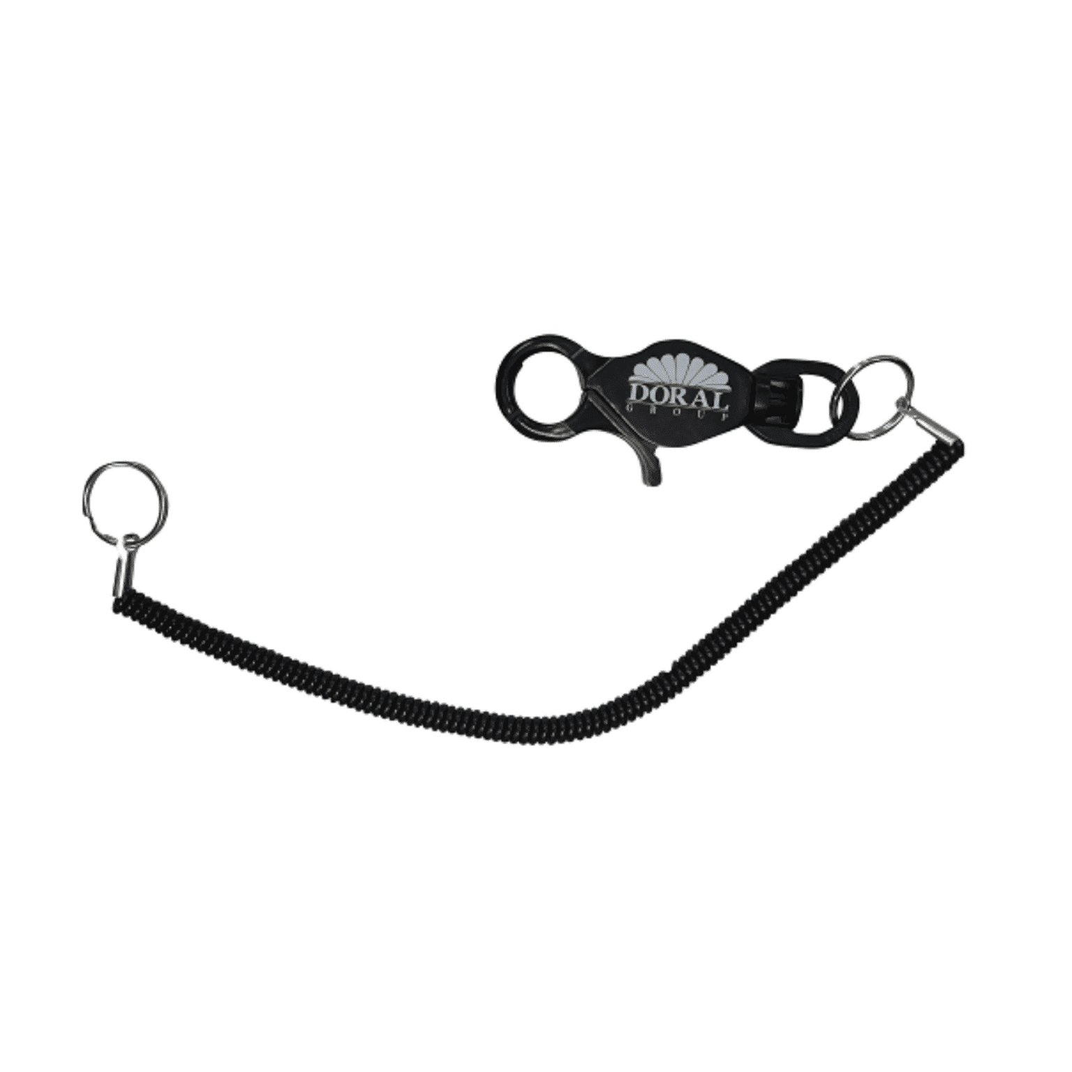 Bungee Coil Cord Lanyard with Keyring - EziTag