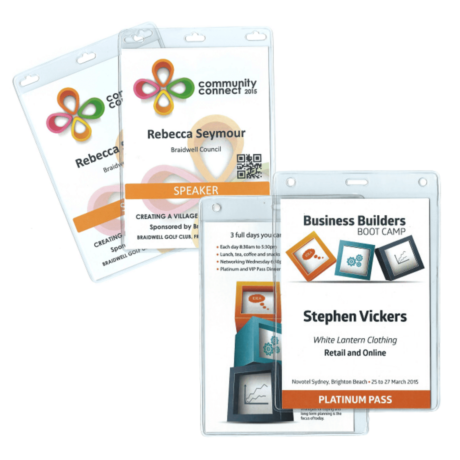 Fully Produced Name Tag 105 x 148mm Portrait - EziTag