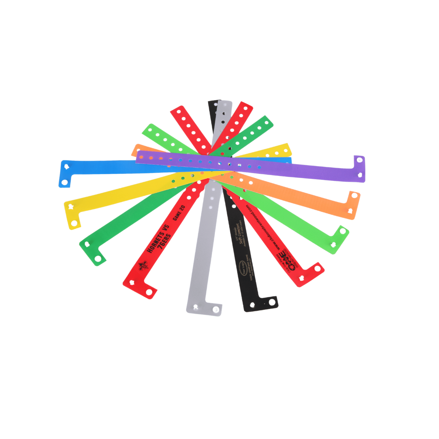 L Shaped Wristbands 18mm INDENT - EziTag