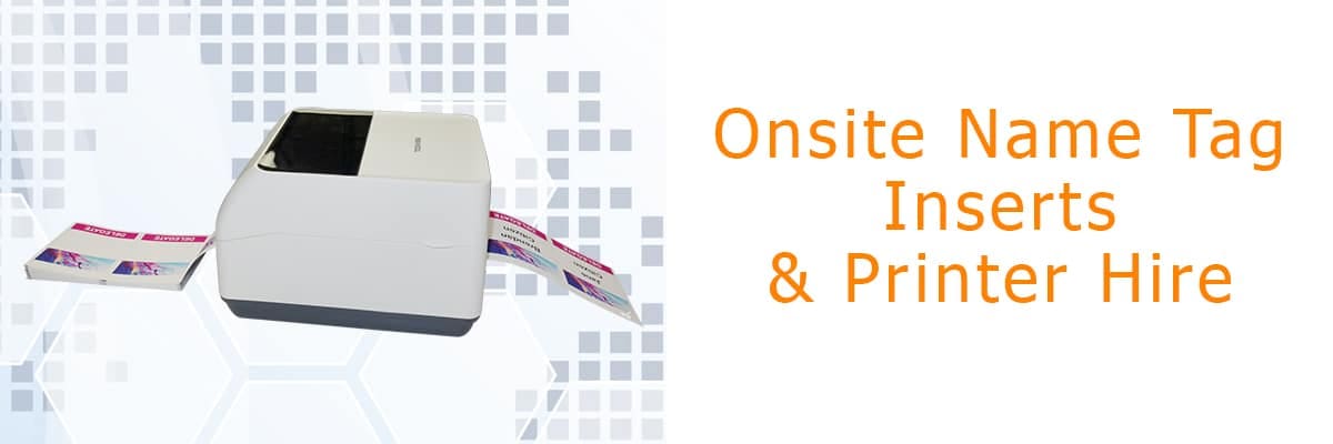 Onsite name tags and printers - EziTag