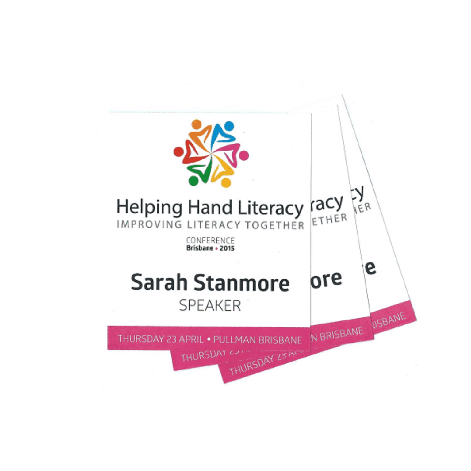 Name Tag Inserts 95mm x 113mm Printed with Logo and Name Full Colour ...