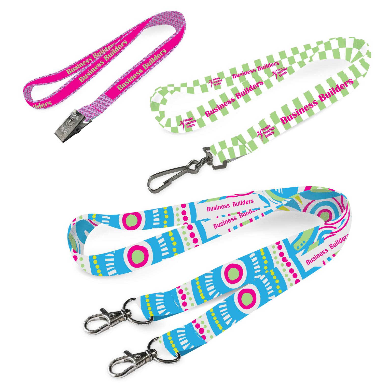 Pisces Smooth Lanyard Budget Full Colour - EziTag
