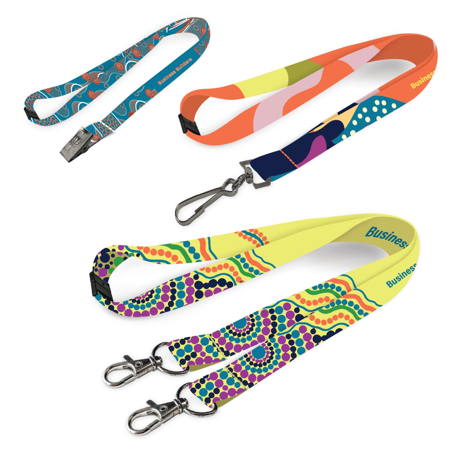Pisces Smooth Lanyard Budget Full Colour with Breakaway - EziTag