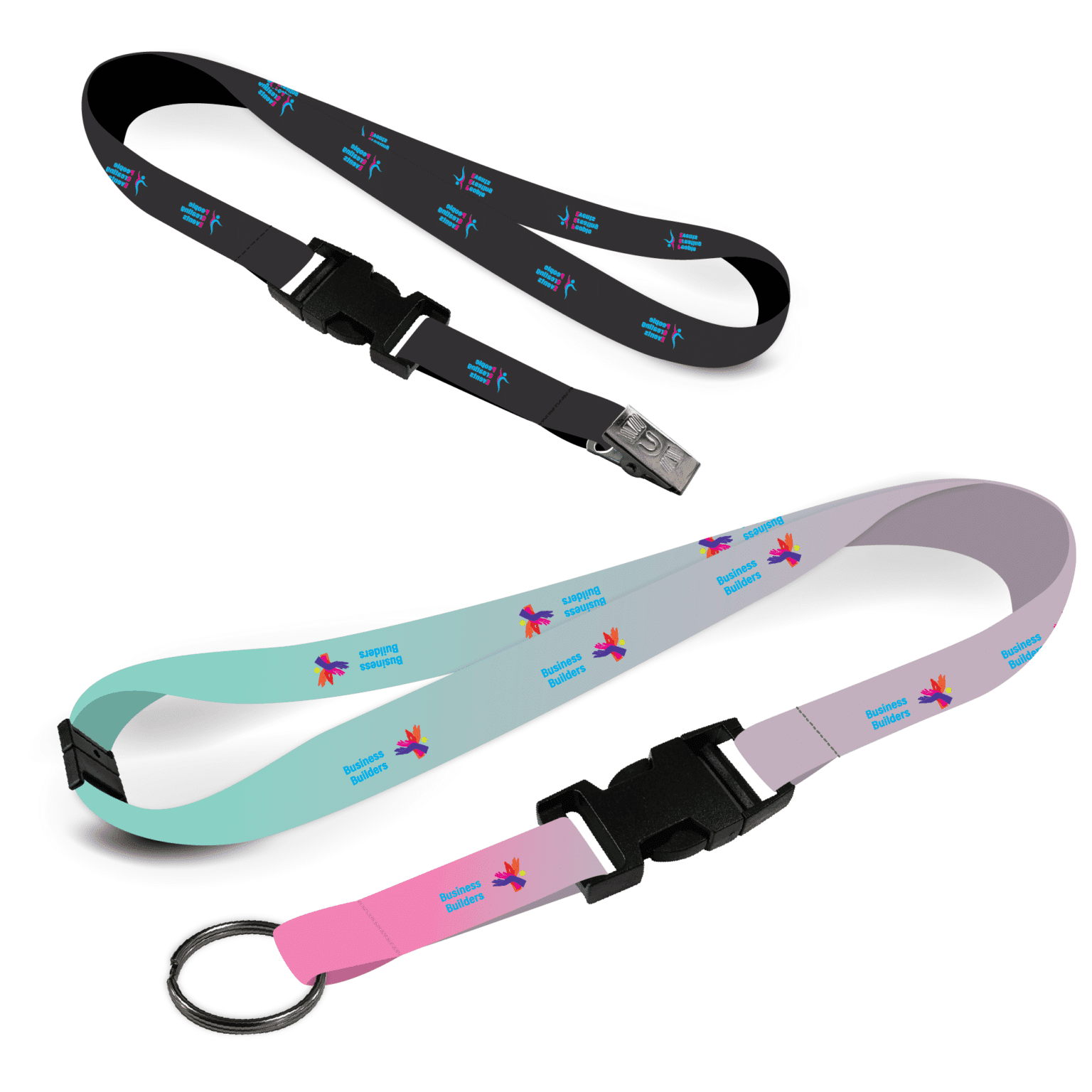 Pisces Smooth Lanyard Premium Full Colour Quick Release - EziTag