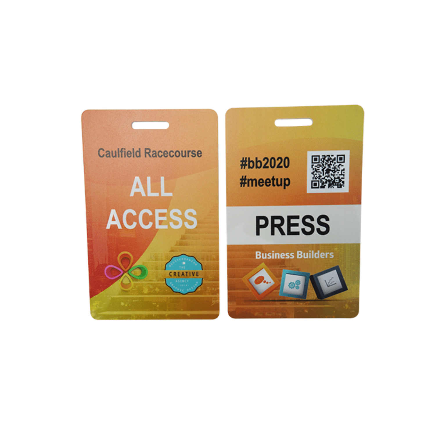 Plastic Card (PET) Tag 54 x 85.6mm Portrait - EziTag