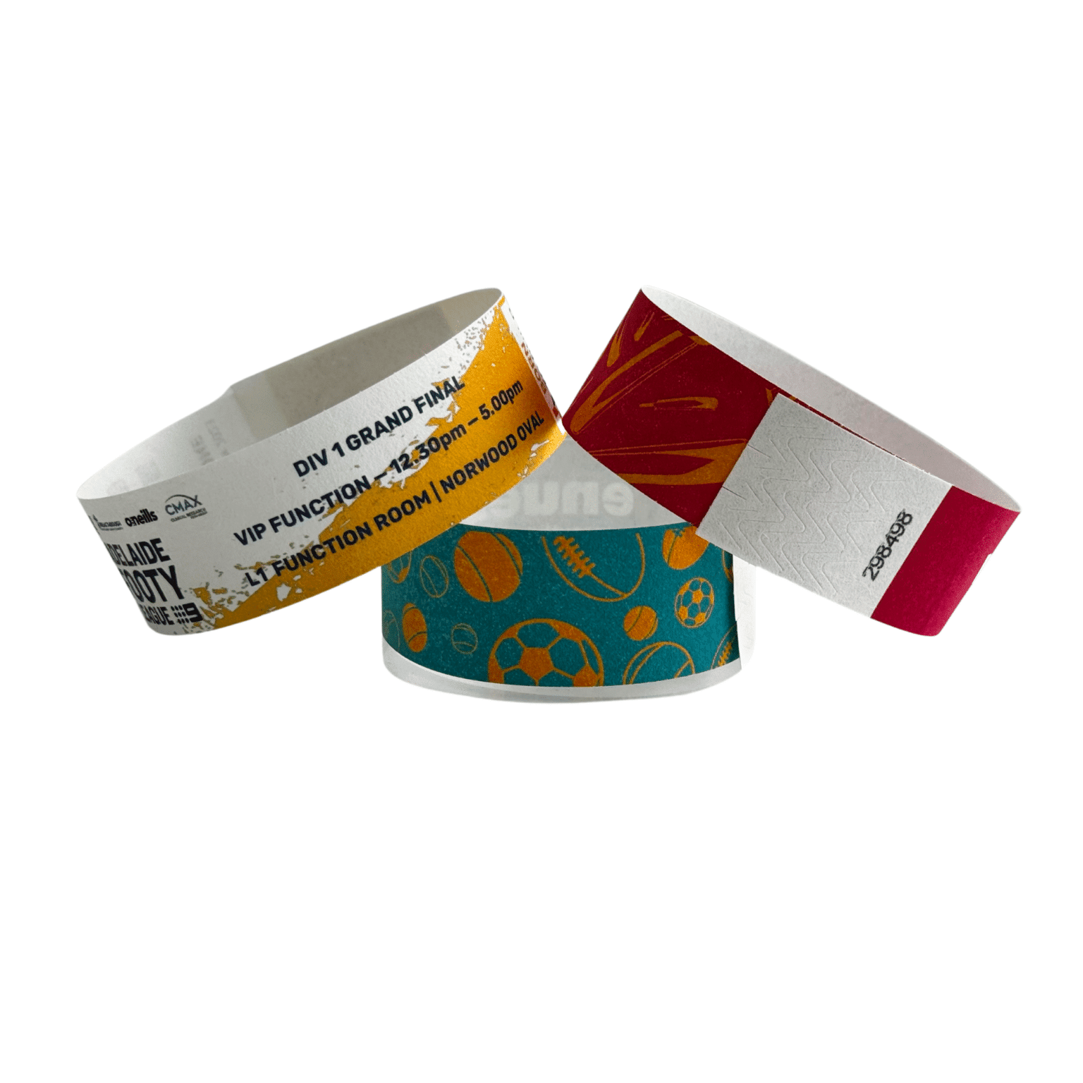 Full Colour 23mm Laser Printed Wristbands Matte Finish Locally Printed ...