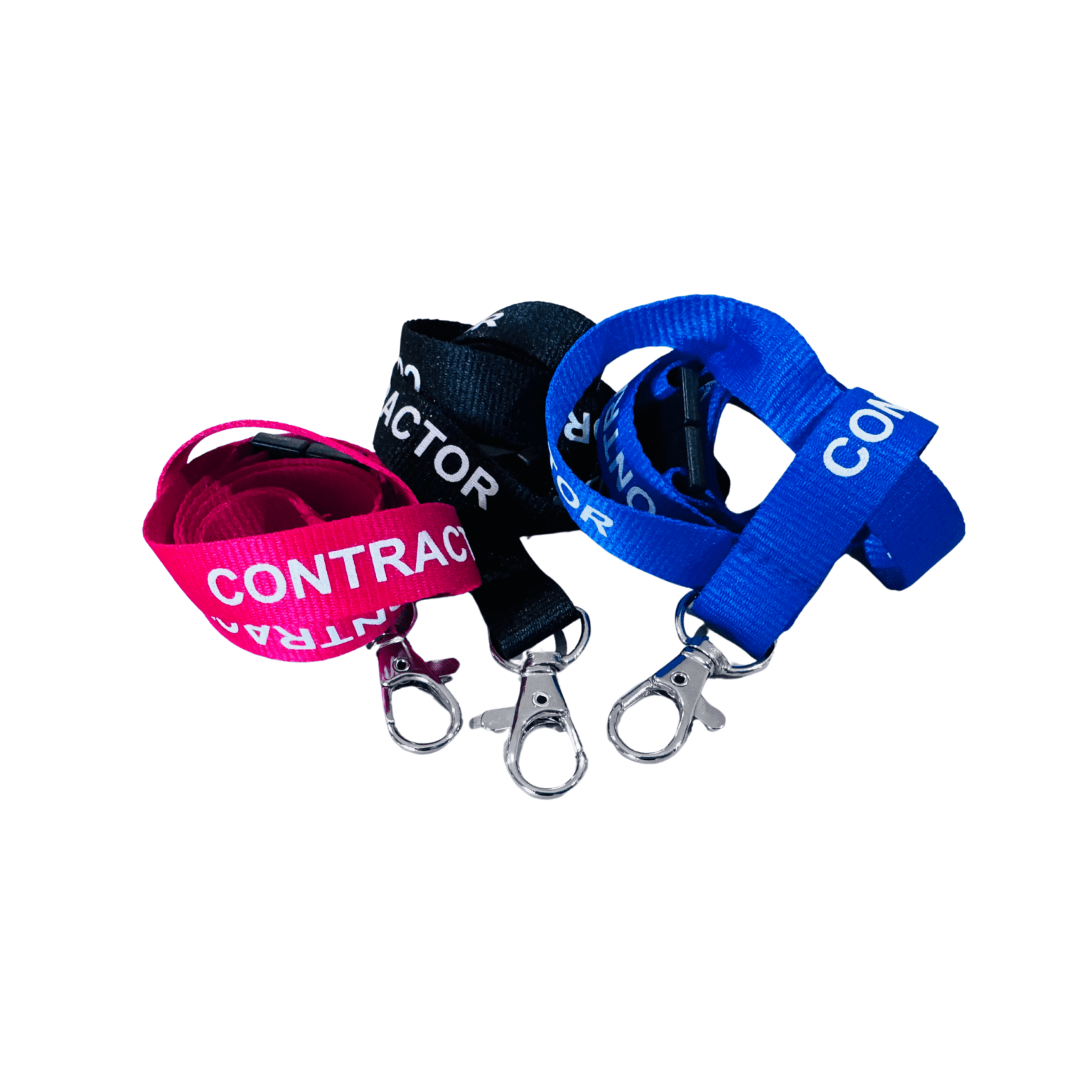 Pre-Printed 15mm CONTRACTOR Lanyard - EziTag