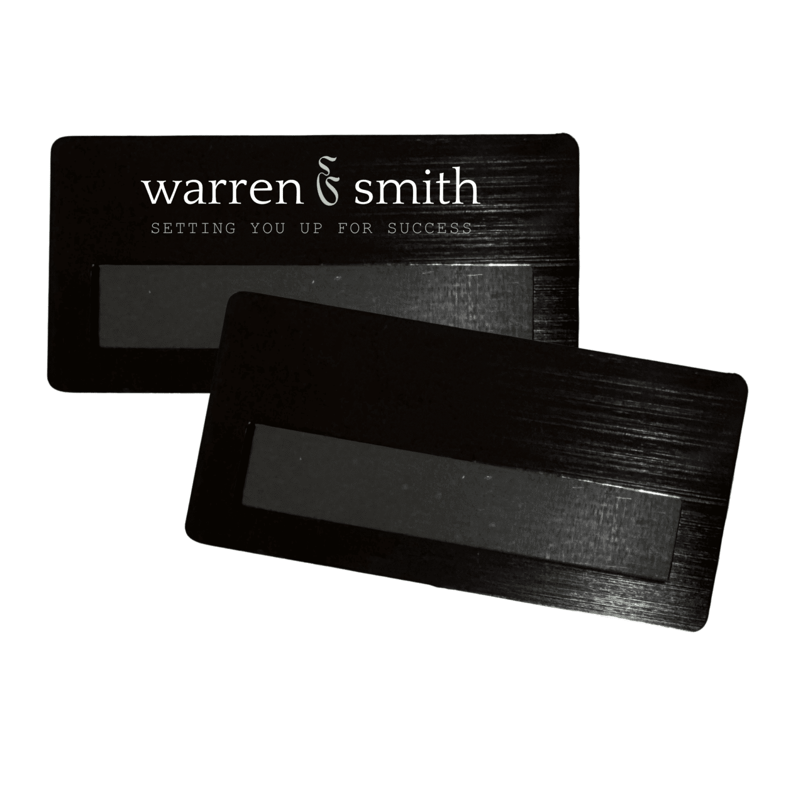 DIY Staff Name Tag Black 75 x 36mm - EziTag