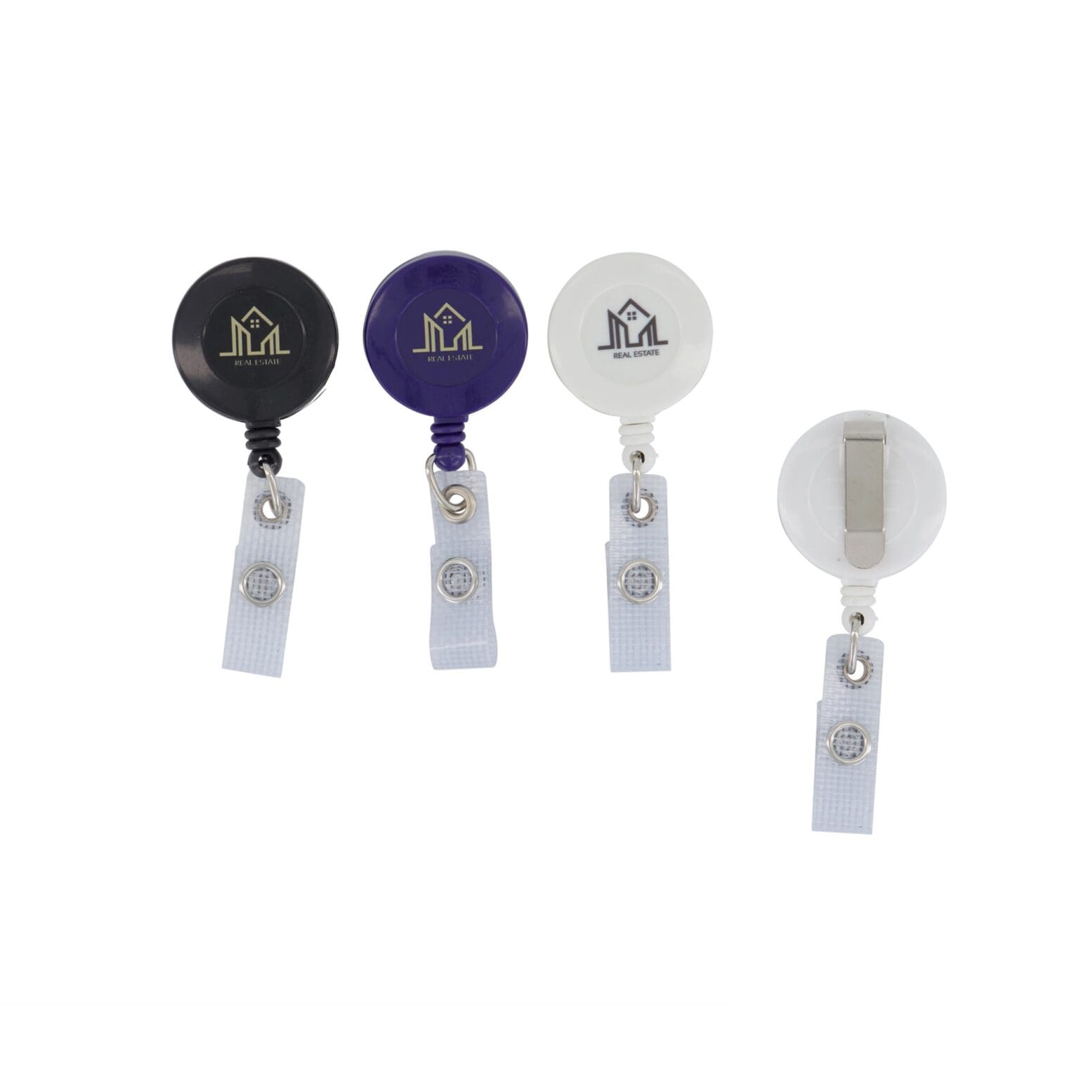 Standard Round Retractable Reel Vinyl Strap and Belt Clip - EziTag