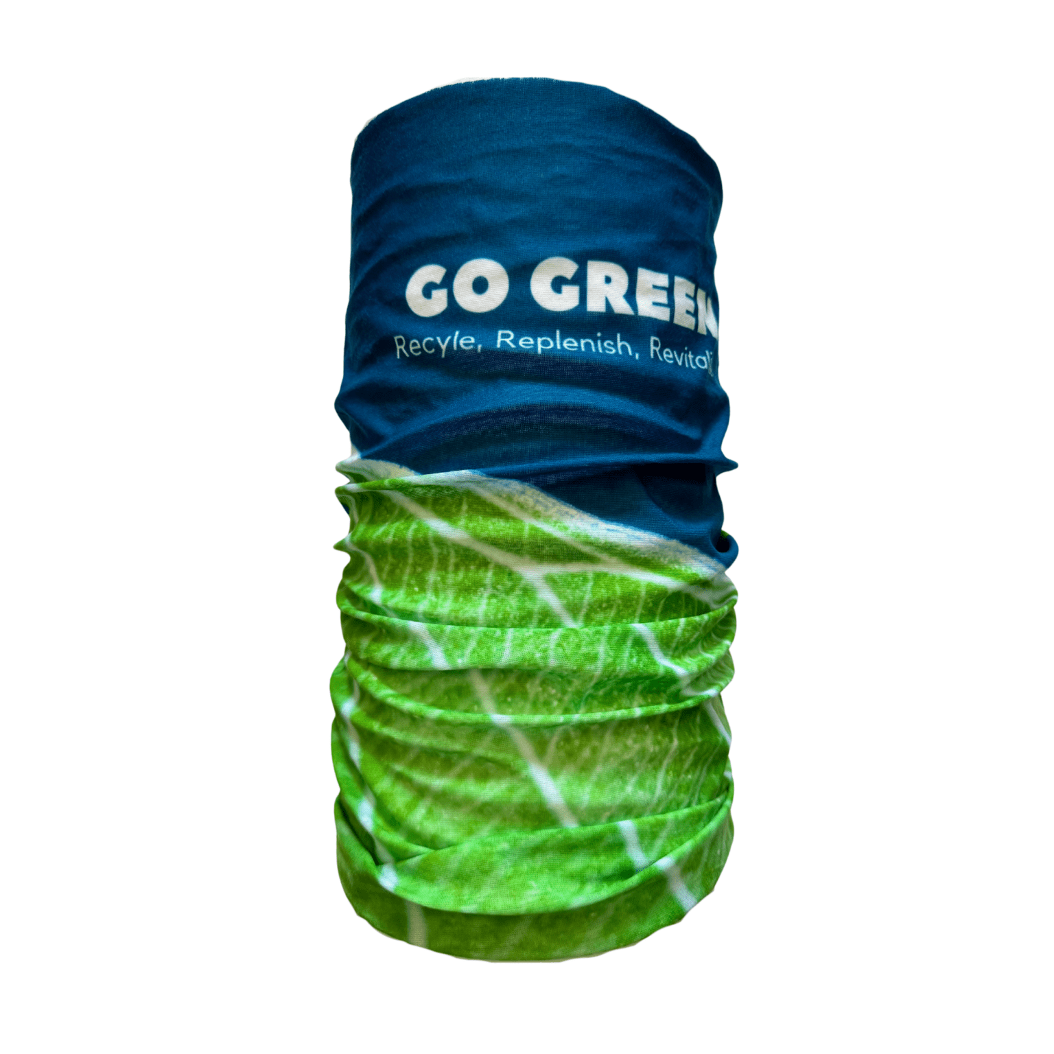 Bandana Neck Gaiter rPET Fabric Indent Double Side Bulk Packed - EziTag