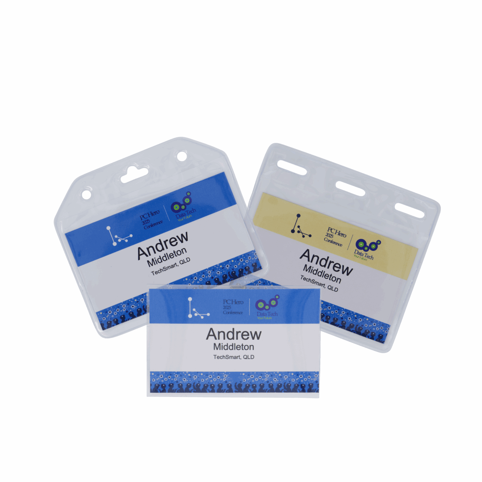 Fully Produced Name Tag 90 x 55mm Landscape - EziTag