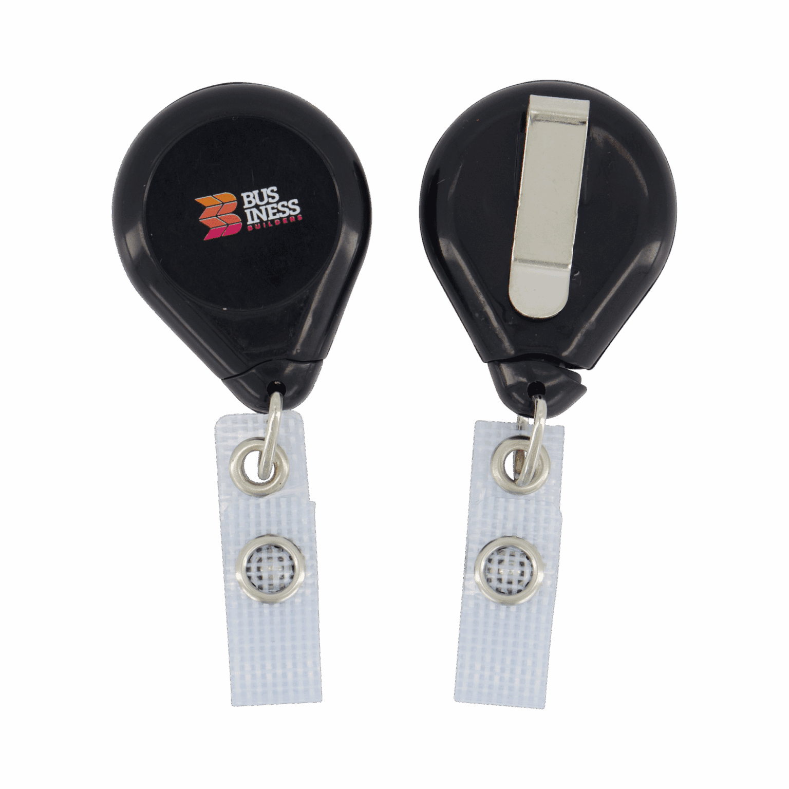 Standard Tear Drop Retractable Reel Vinyl Strap and Belt Clip - EziTag